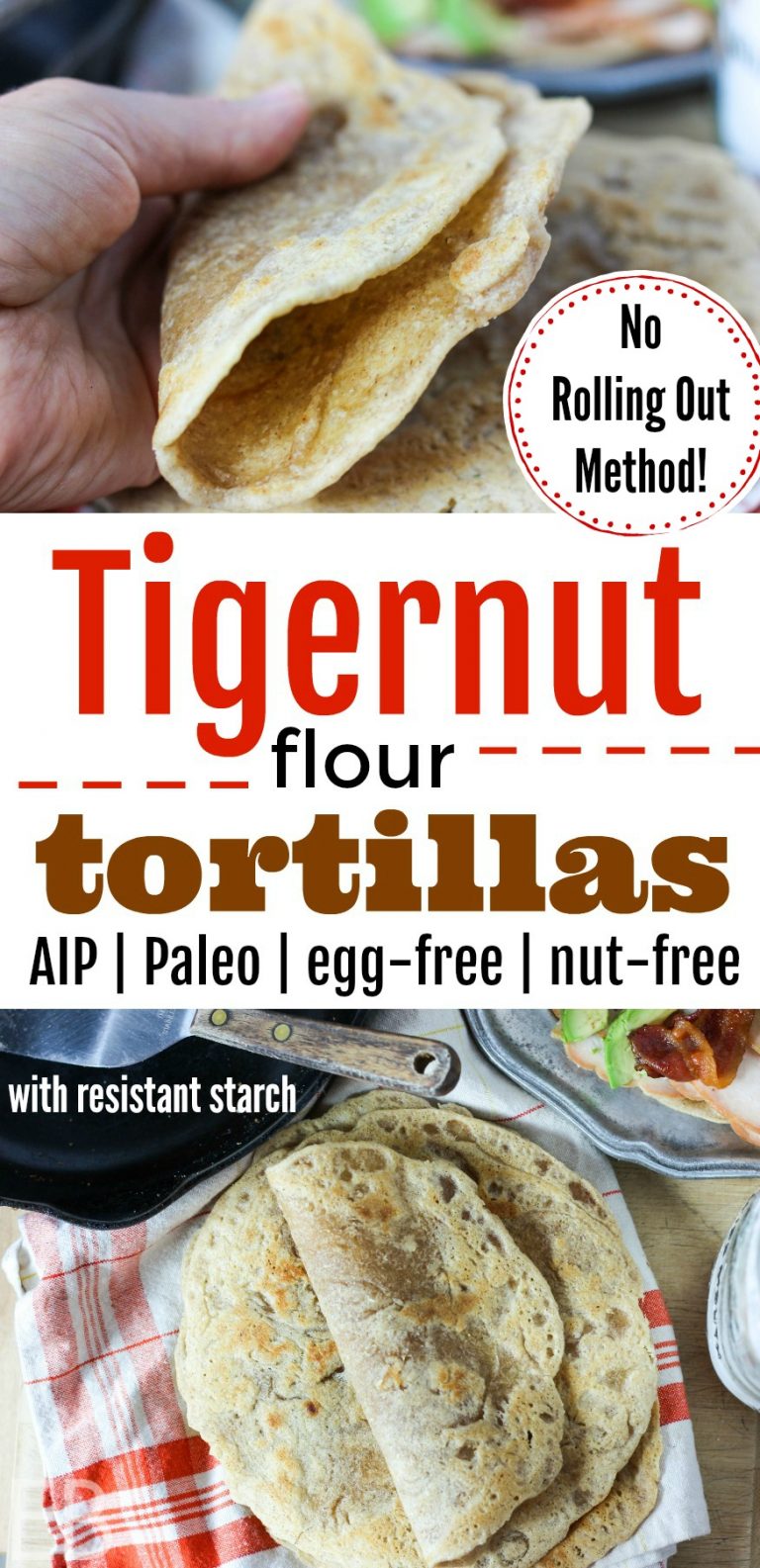Tiger Nut Flour Tortillas (Paleo, AIP, egg-free, nut-free, no rolling ...