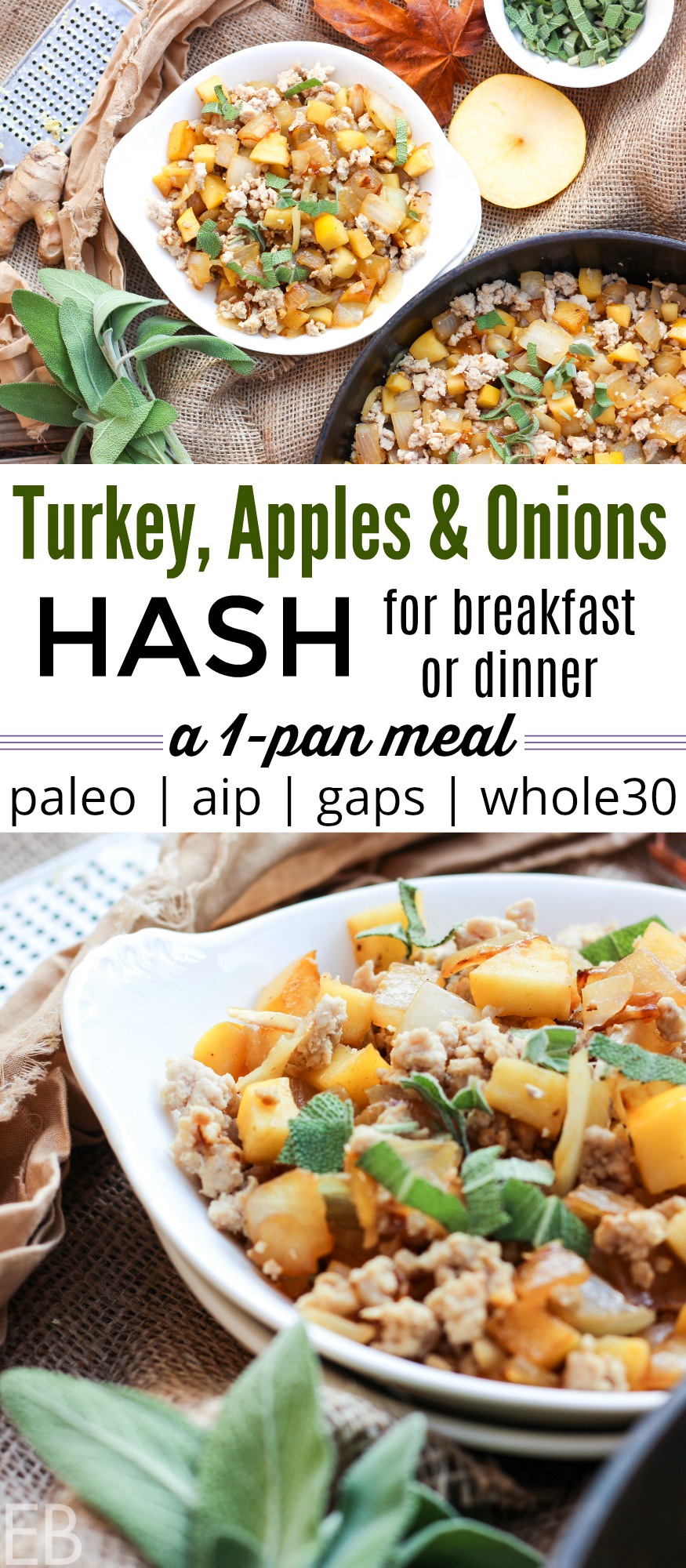 Turkey, Apples and Onions Hash (1-pan meal, Paleo, AIP, GAPS, Whole30 ...