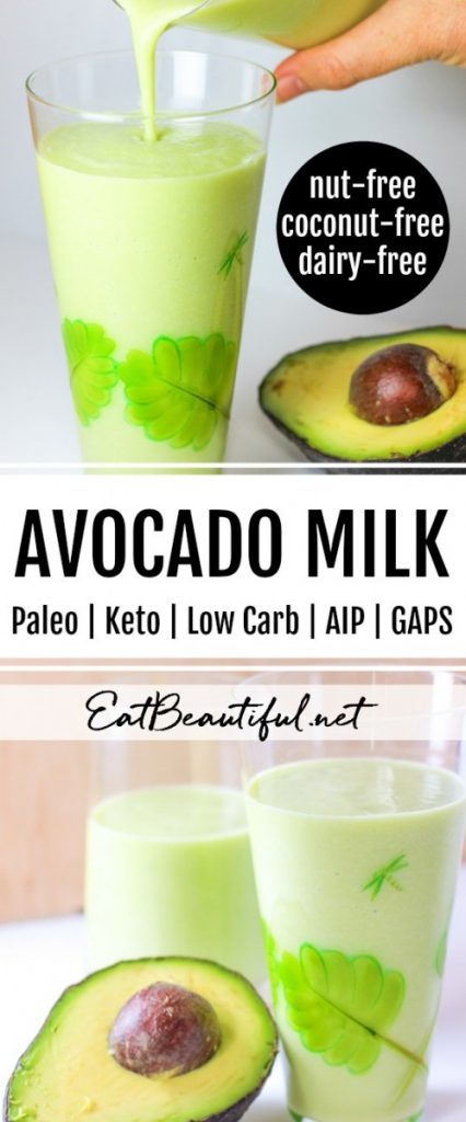 Avocado Milk (Paleo, Keto, AIP, Whole30, GAPS) - Eat Beautiful