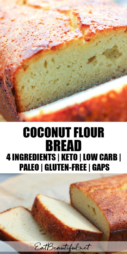 Coconut Flour Bread Loaf — Paleo, Keto, GF, Low Ox, GAPS - Eat Beautiful