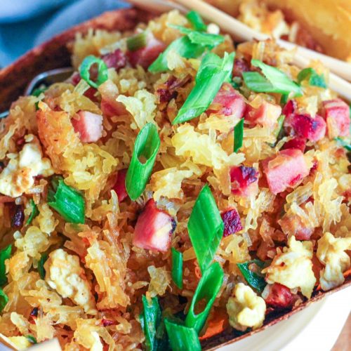 Spaghetti Squash Fried Rice (Keto, Paleo, Whole30, GF, AIP) - Eat Beautiful
