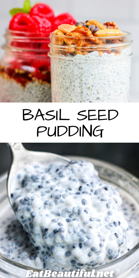 BASIL SEED Pudding (Lectin-free, high fiber) - Eat Beautiful