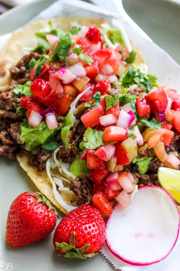 Strawberry "Pico de Gallo" Salsa (AIP, Nightshade-free) - Eat Beautiful