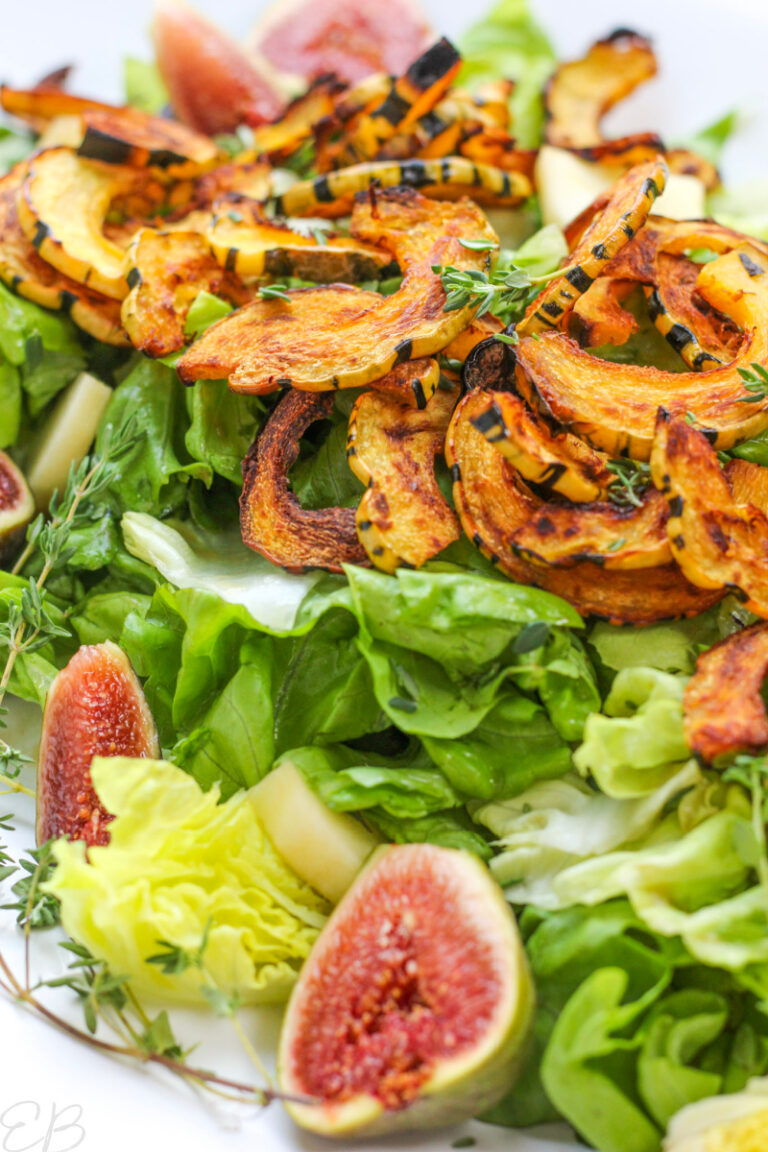 Fall and Winter Salad with Roasted Delicata Squash - Eat Beautiful