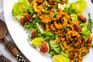 Fall and Winter Salad with Roasted Delicata Squash - Eat Beautiful