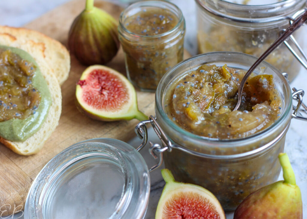 Fig Jam (with Basil Seeds [or chia seeds], easy recipe!) - Eat Beautiful