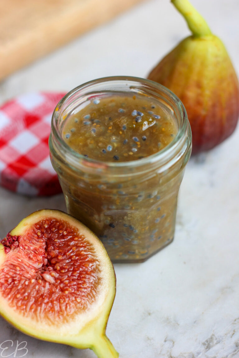 Fig Jam (with Basil Seeds [or chia seeds], easy recipe!) - Eat Beautiful