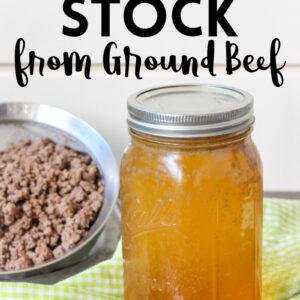 MEAT STOCK Recipe from GROUND BEEF (easy, cheap, fast, stove top or ...