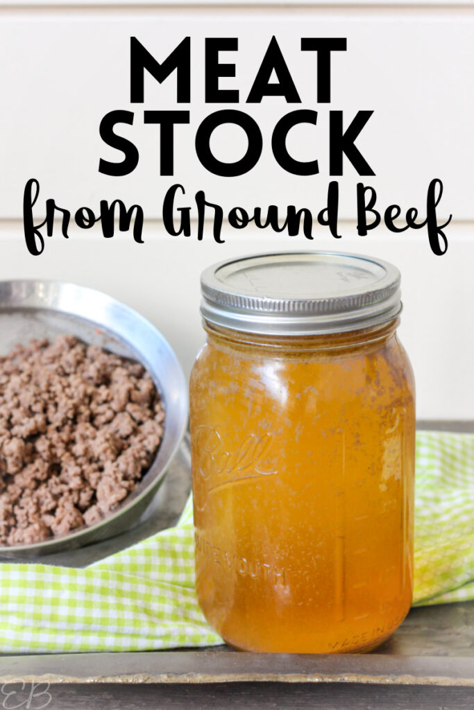 MEAT STOCK Recipe from GROUND BEEF (easy, cheap, fast, stove top or ...