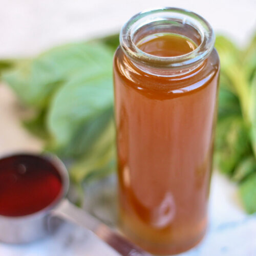 Basil Simple Syrup (refined sugar-free, Paleo, AIP, Keto) - Eat Beautiful