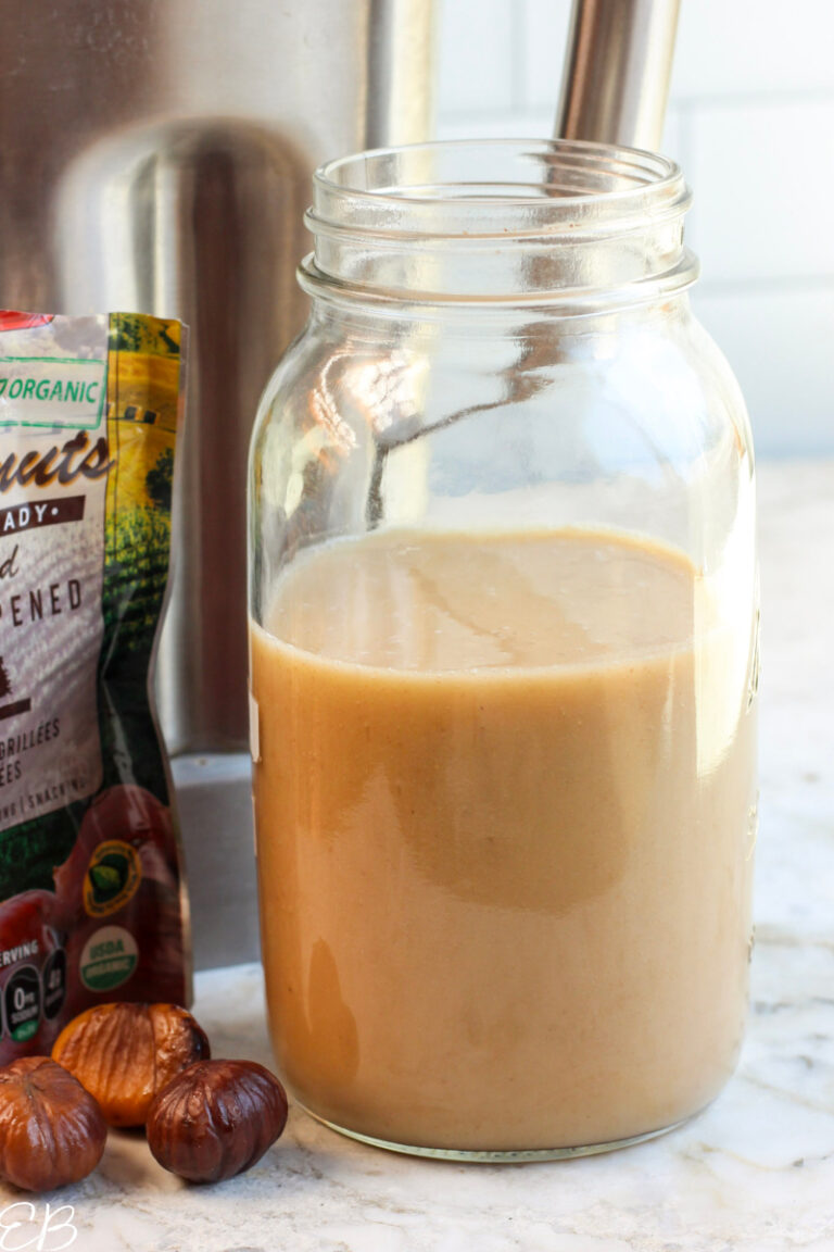 Homemade Chestnut Milk (5 minutes!, Vegan, Paleo) - Eat Beautiful