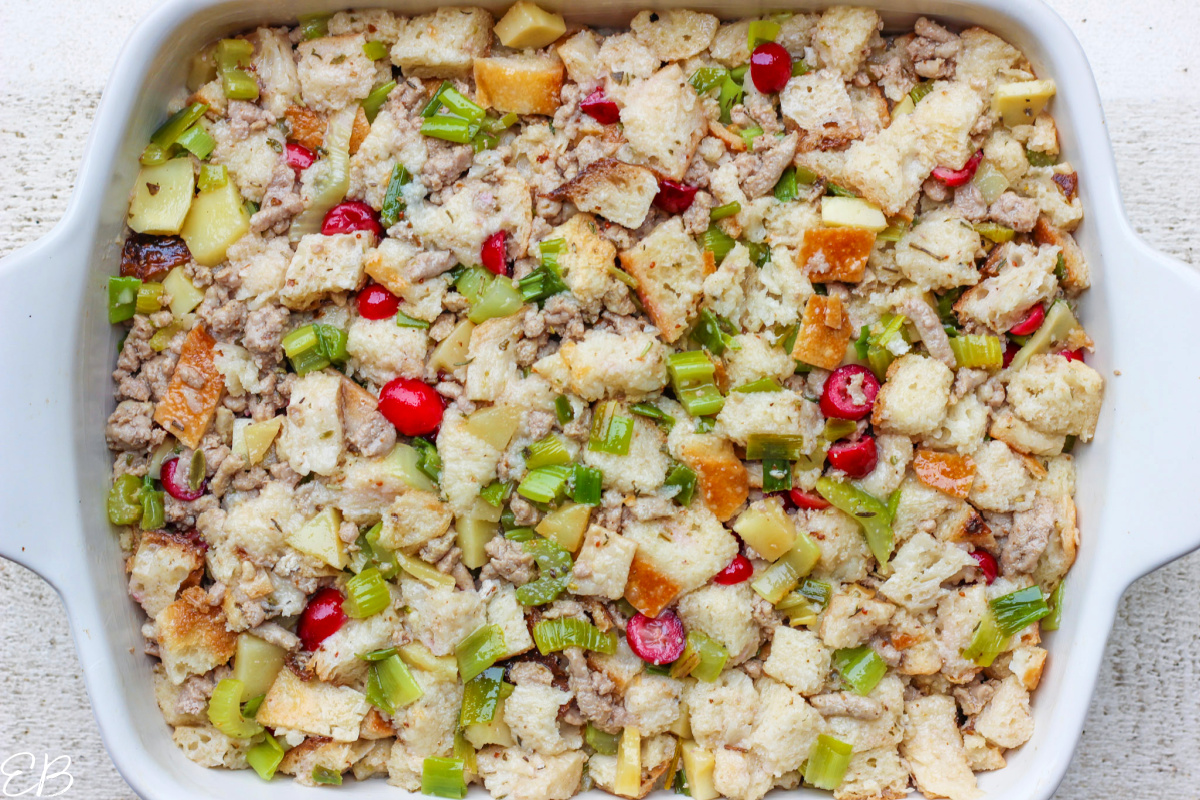 Best Low FODMAP Sourdough STUFFING - Eat Beautiful