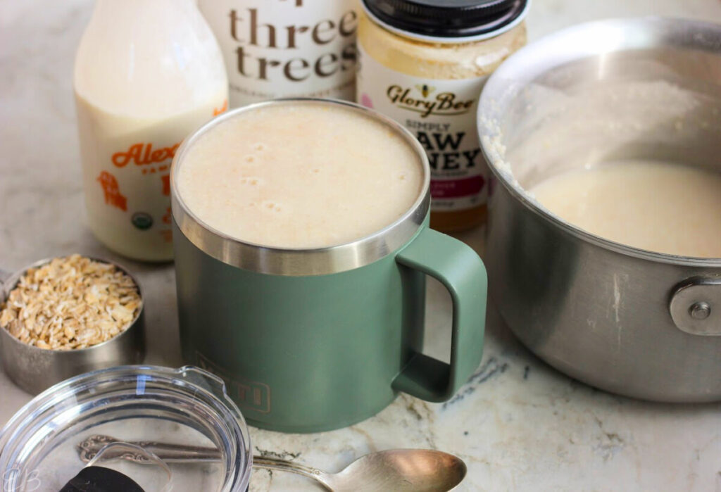 Drinkable Oatmeal Recipe (Gluten-free, 2 ingredients, 5 minutes) - Eat ...