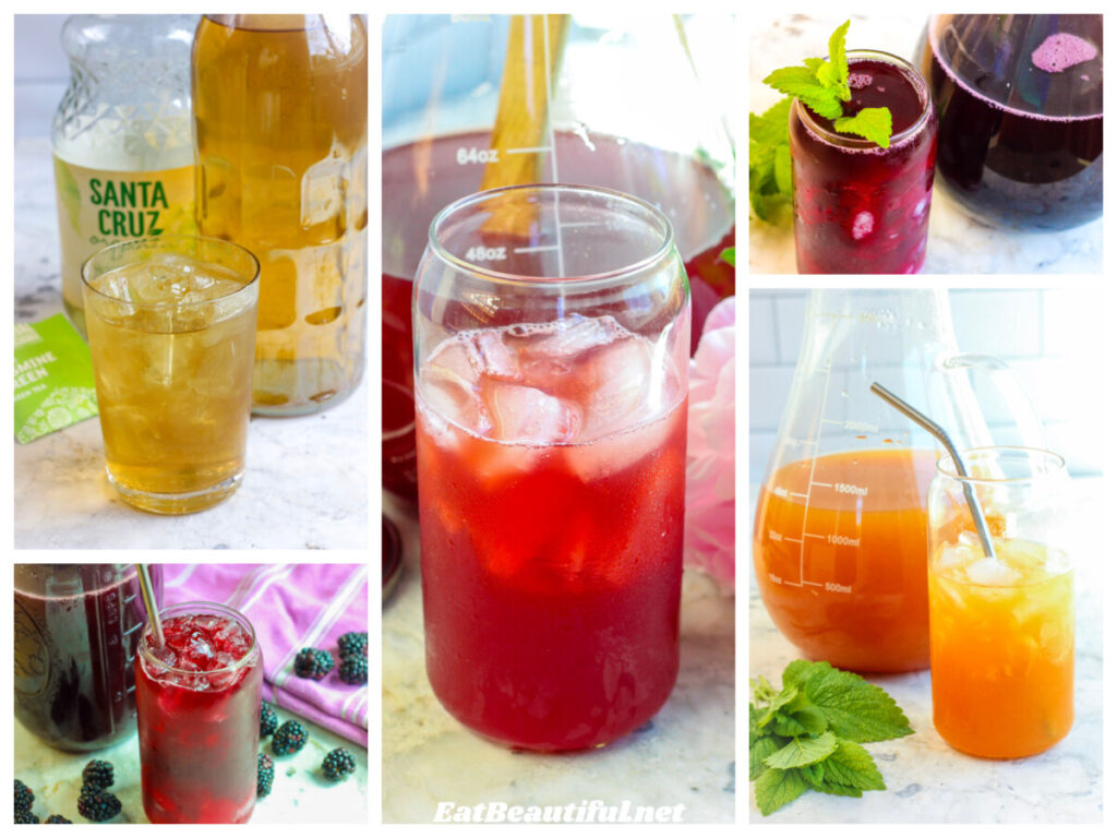 5 Fruit Iced Teas! (Fruit Juice + Tea = The Best Party Drinks without ...