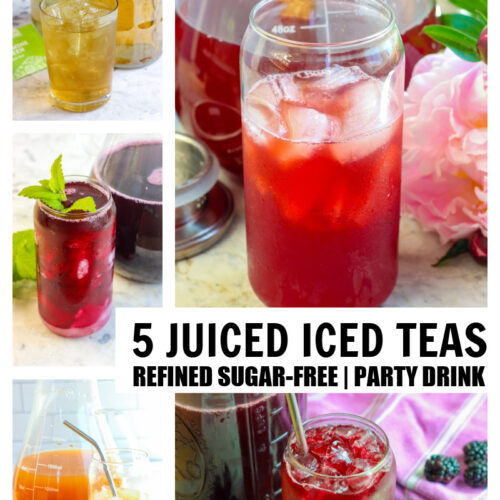 5 Fruit Iced Teas! (Fruit Juice + Tea = The Best Party Drinks without ...