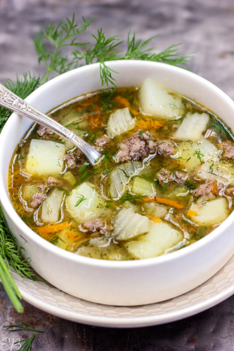 Dill Pickle-Ground Beef Soup (Gluten-free, Dairy-free, Paleo, AIP ...