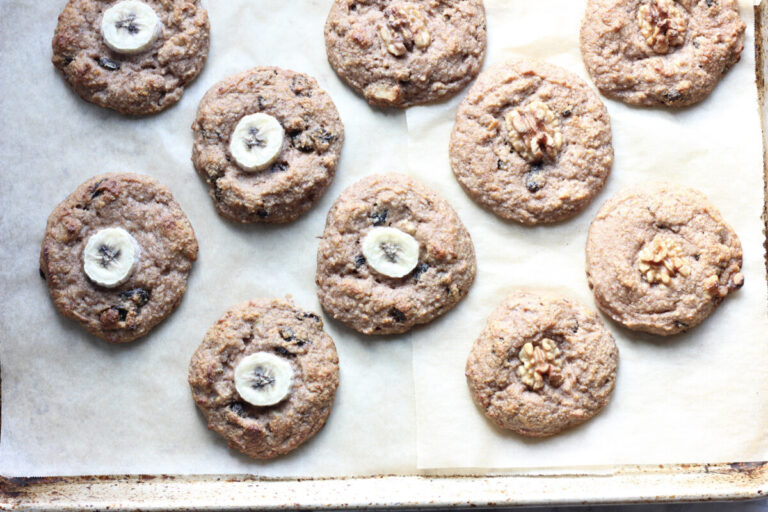Sugar-free Banana Cookies (Gluten-free, Paleo, Vegan) - Eat Beautiful