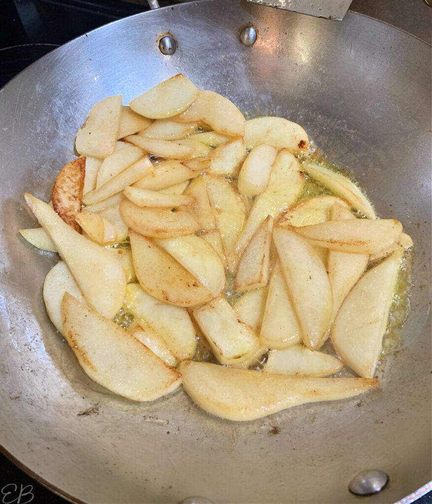 Sautéed Caramelized Pears (Easy, Maple syrup sweetened) - Eat Beautiful