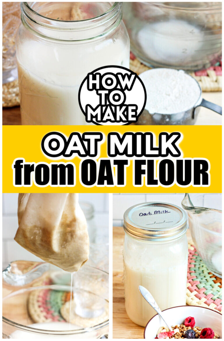 How to Make Oat Milk with Oat FLOUR recipe - Eat Beautiful