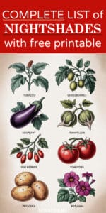 Complete List of Nightshades (with free printable PDF) - Eat Beautiful