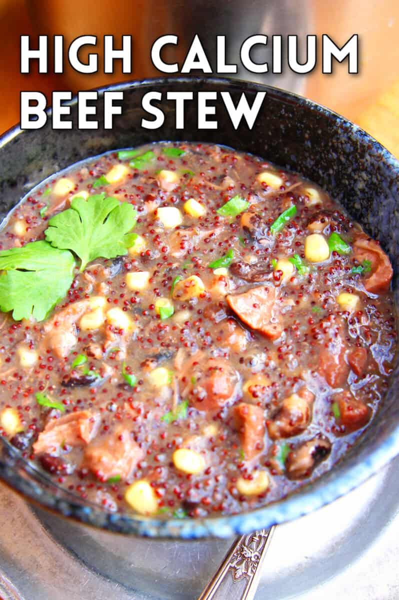 High Calcium Beef Stew with Beans & Finger Millet - Eat Beautiful