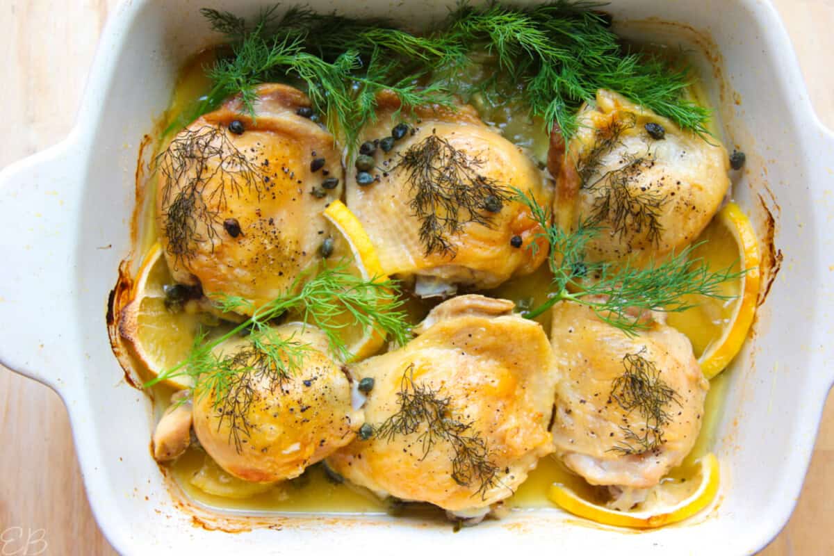Easy Baked Chicken Piccata (Dairy-free, Gluten-free) - Eat Beautiful