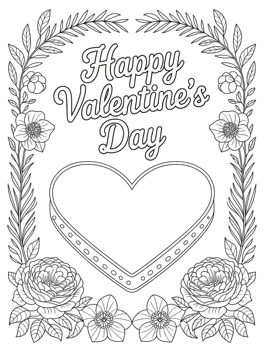 20 Valentine's Day Coloring Pages (Free Printable PDFs) - Eat Beautiful