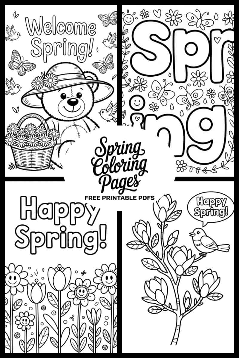 11 Free Spring Coloring Pages (Printable PDFs) - Eat Beautiful