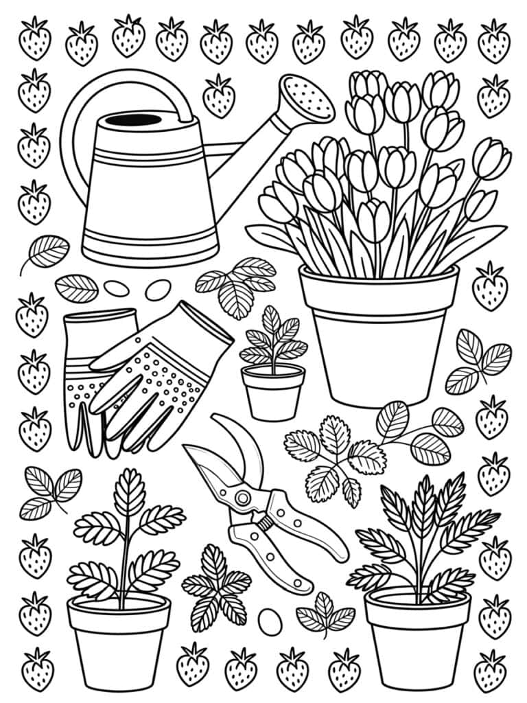 11 Free Spring Coloring Pages (Printable PDFs) - Eat Beautiful