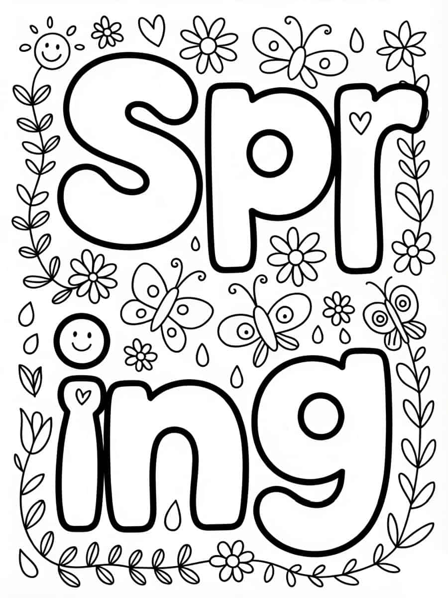 11 Free Spring Coloring Pages (Printable PDFs) - Eat Beautiful
