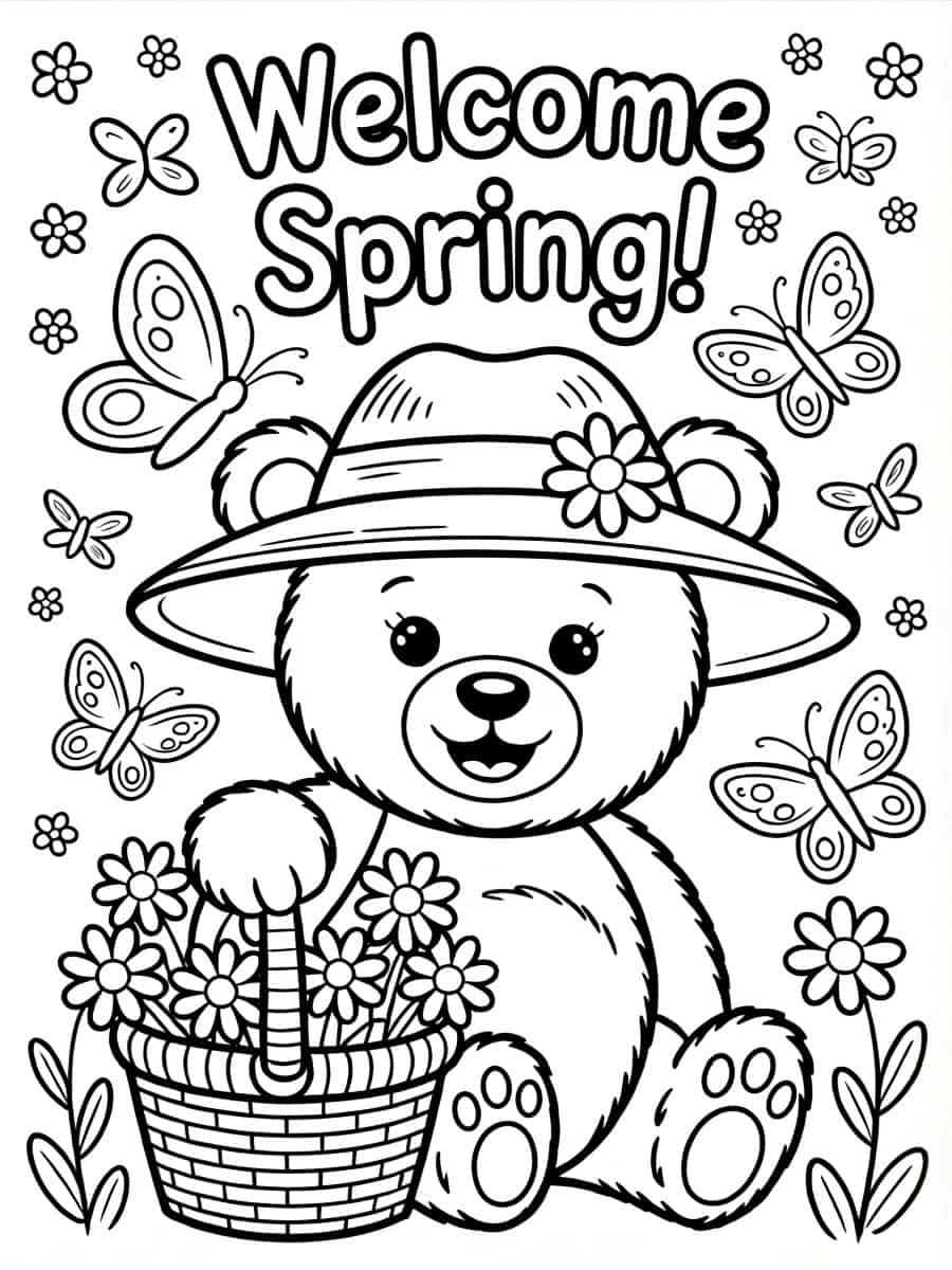 11 Free Spring Coloring Pages (Printable PDFs) - Eat Beautiful