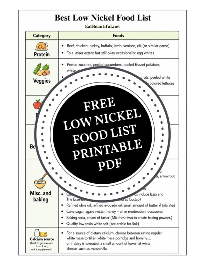 Best Low Nickel Food List (Free Printable PDF) - Eat Beautiful